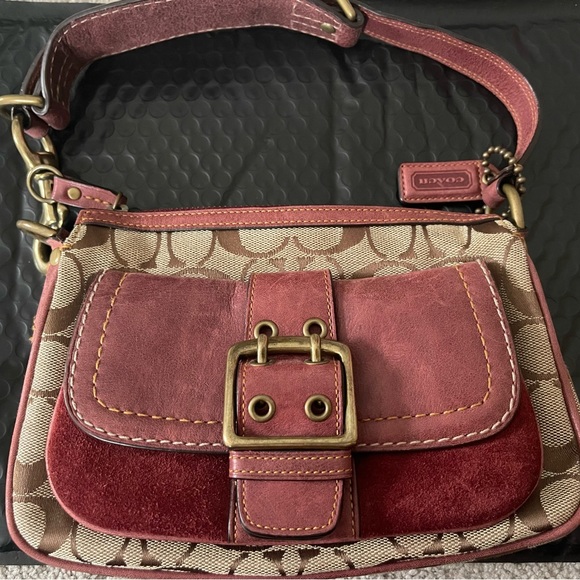 Coach | Bags | Coach Vintage Fall 204 Collection Maroon And Tan ...